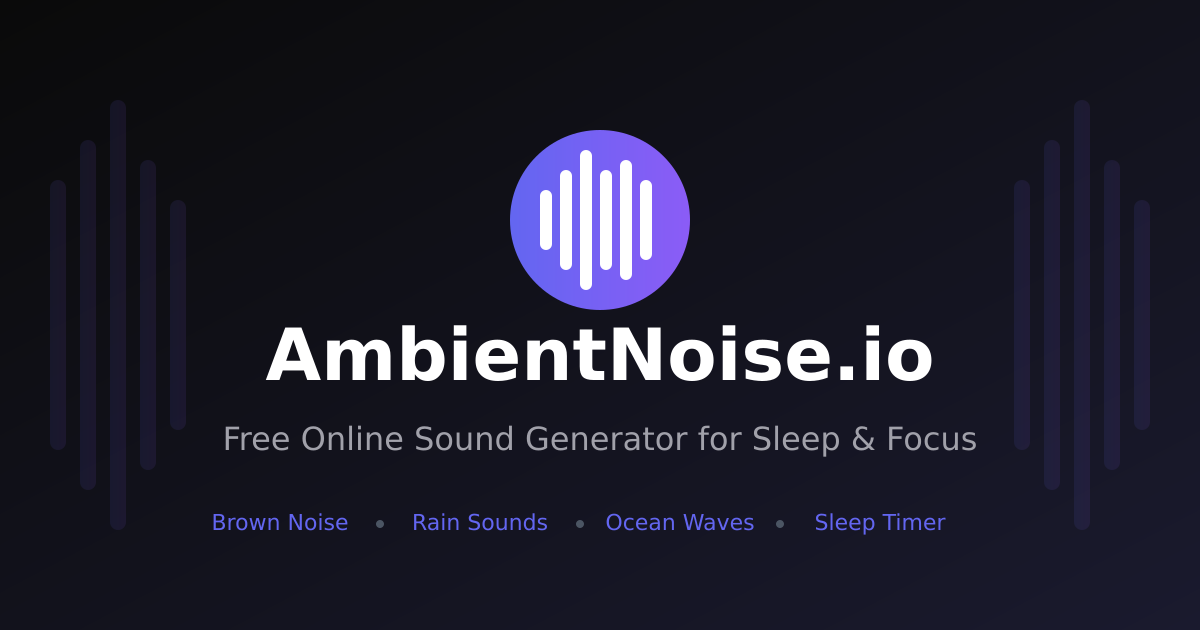 Free Ambient Noise & Background Noise Generator Online